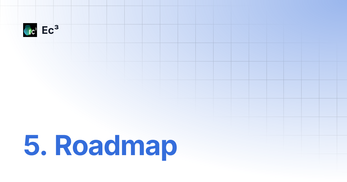 5. Roadmap | Ec³